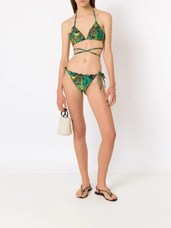 AMIR SLAMA Tropical Print Bikini