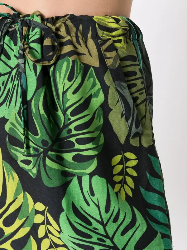 AMIR SLAMA Tropical Print Skirt