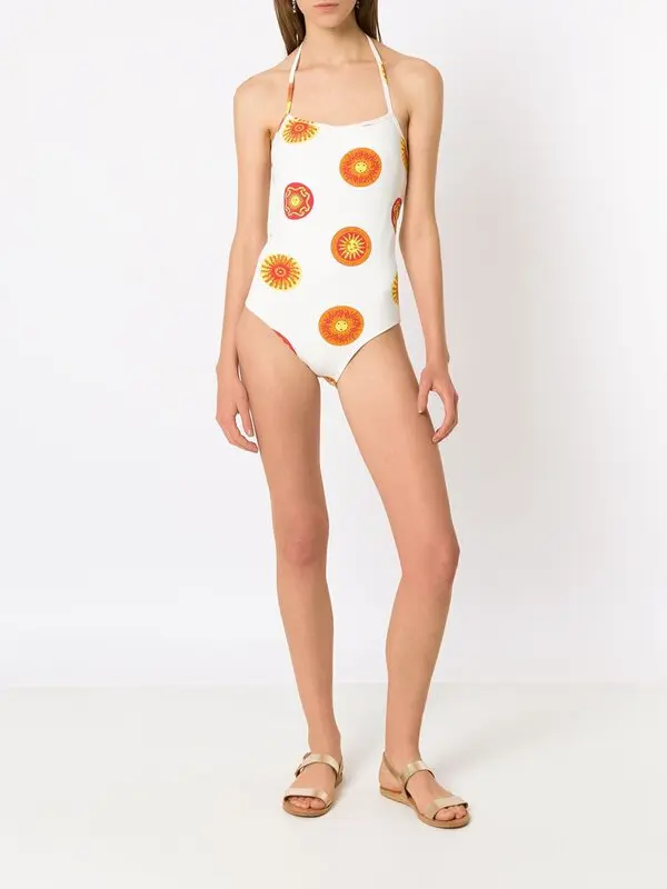 AMIR SLAMA Sun Print One-piece Swimsuit