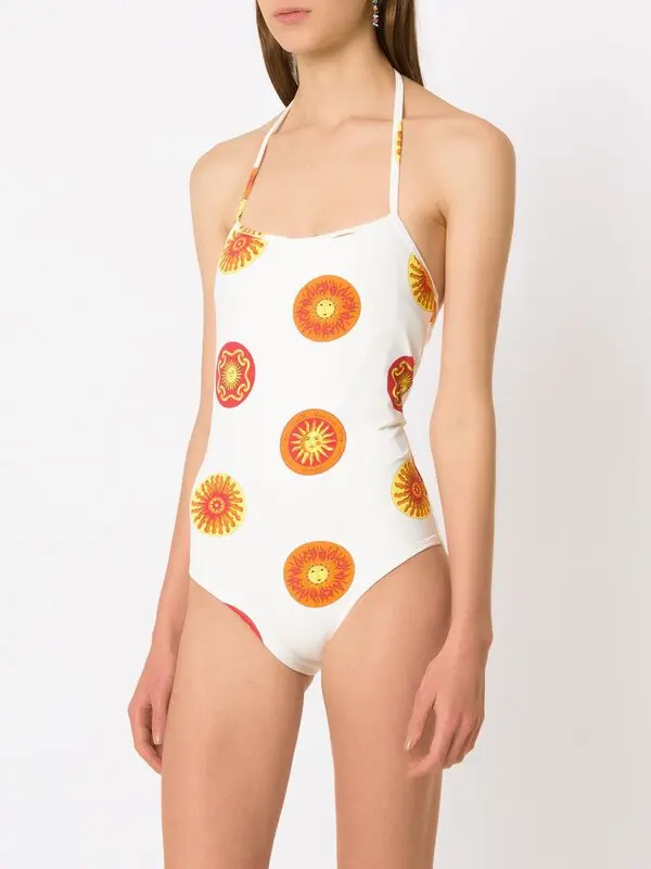 AMIR SLAMA Sun Print One-piece Swimsuit