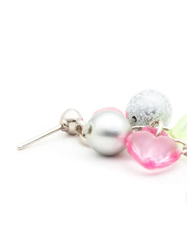 AMIR SLAMA Floral Appliqué Drop Earrings