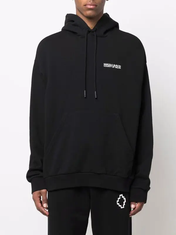 COUNTY OF MILAN Marcelo Burlon Cross-motif Hoodie