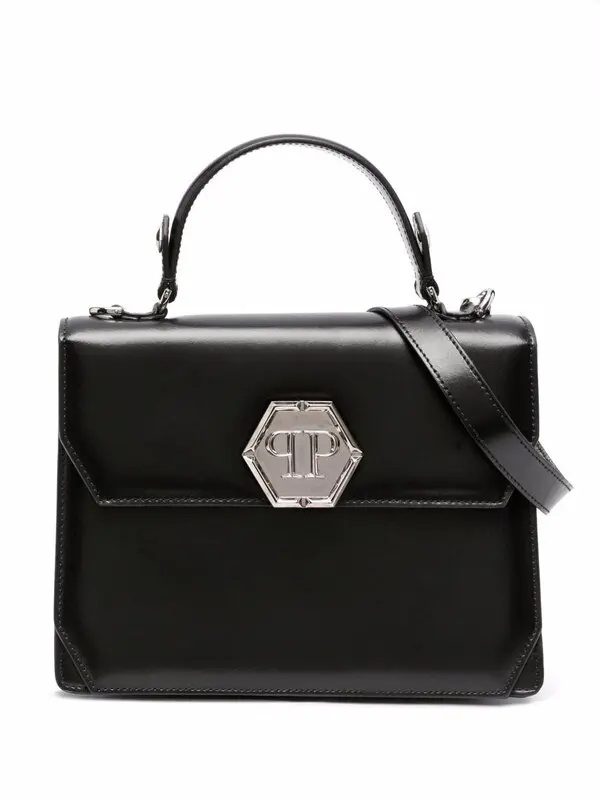 Philipp Plein Hexagon Logo Tote - Black