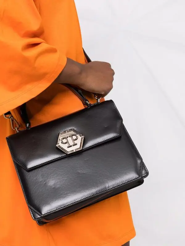 Philipp Plein Hexagon Logo Tote - Black