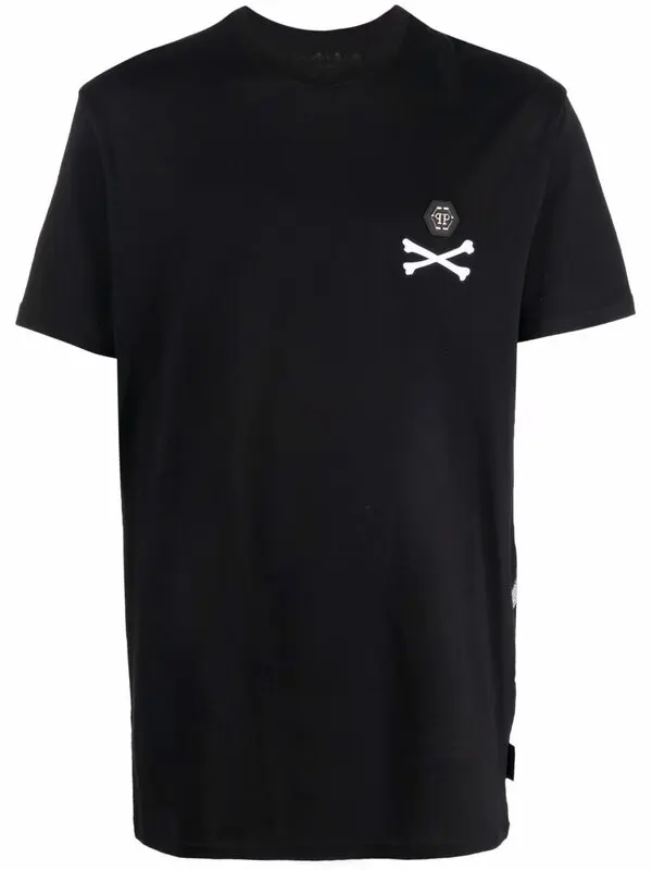 Philipp Plein Skeleton Print T-shirt - Black