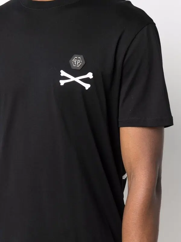 Philipp Plein Skeleton Print T-shirt - Black