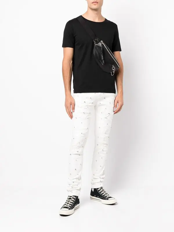 GOD'S MASTERFUL CHILDREN Apocalypse Cubic Zirconia Jeans