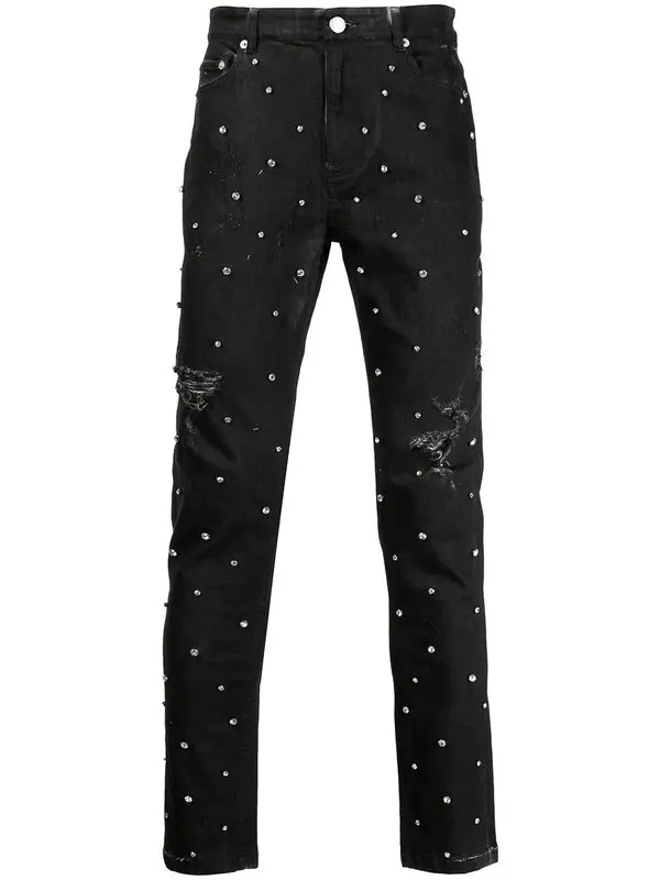 GOD'S MASTERFUL CHILDREN Cassidy Crystal-embellished Jeans