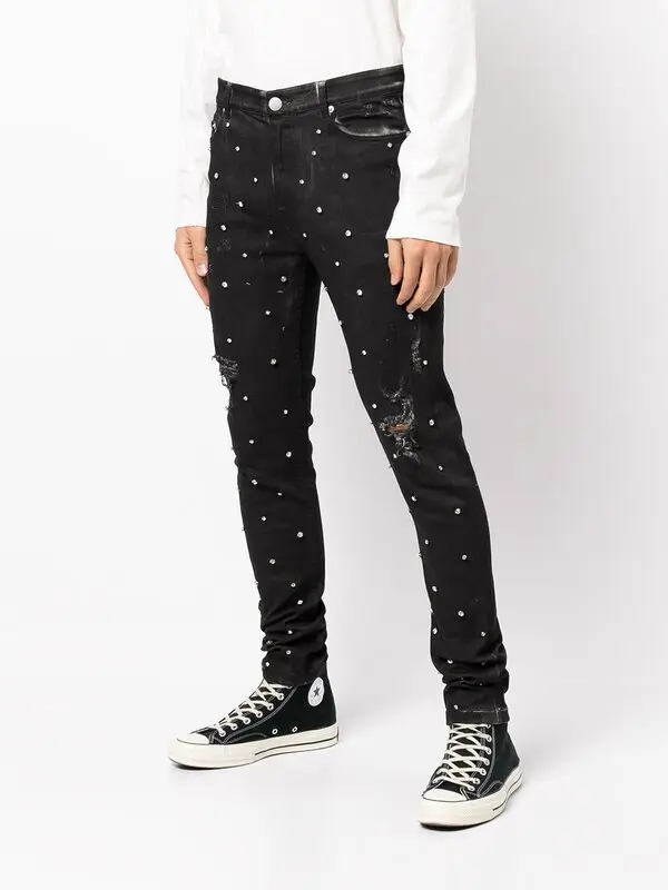 GOD'S MASTERFUL CHILDREN Cassidy Crystal-embellished Jeans