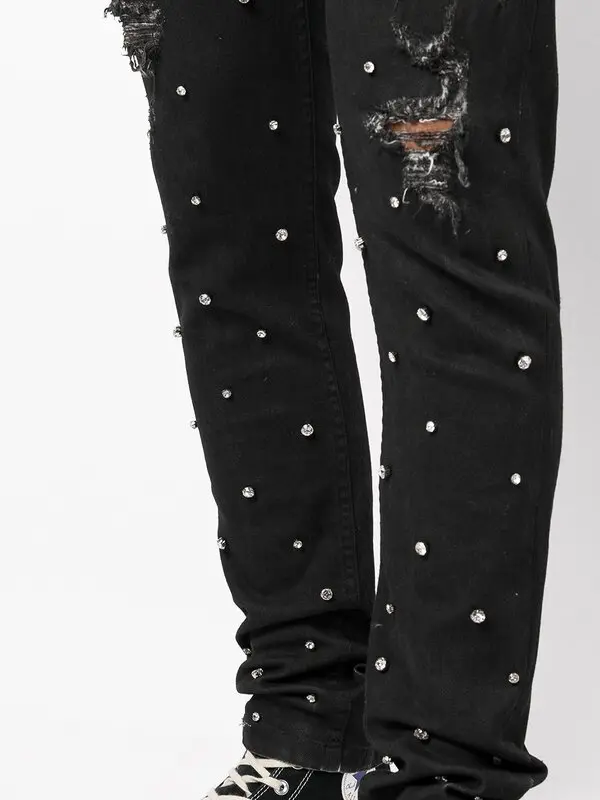 GOD'S MASTERFUL CHILDREN Cassidy Crystal-embellished Jeans