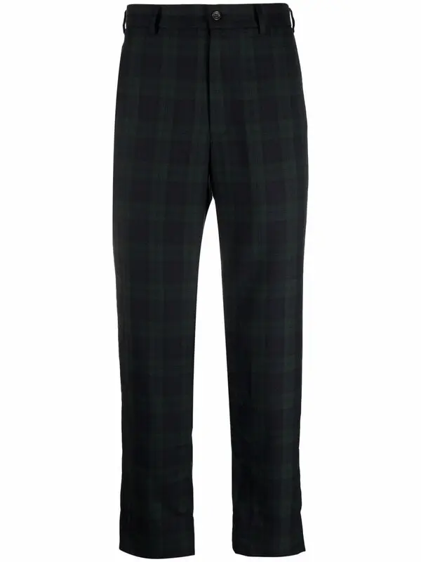 BLACK COMME DES GARÇONS Check-print Tailored Trousers