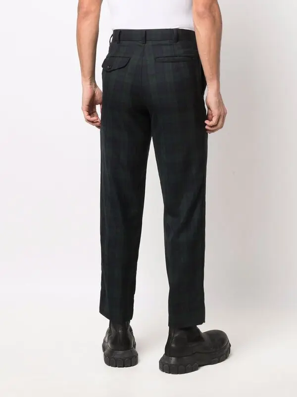 BLACK COMME DES GARÇONS Check-print Tailored Trousers