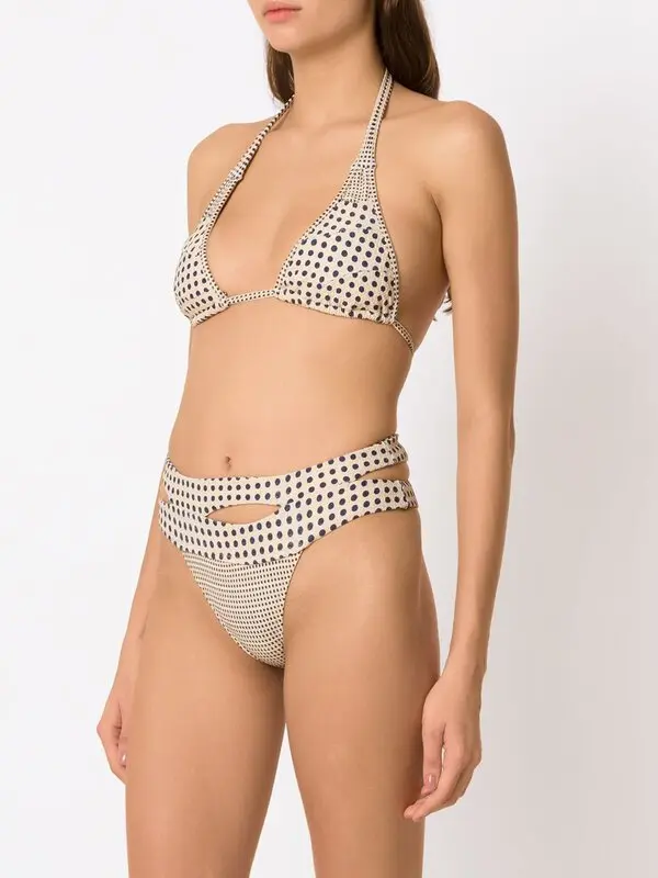 AMIR SLAMA Polka-dot Print Bikini