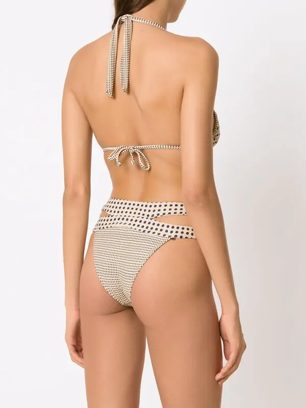 AMIR SLAMA Polka-dot Print Bikini