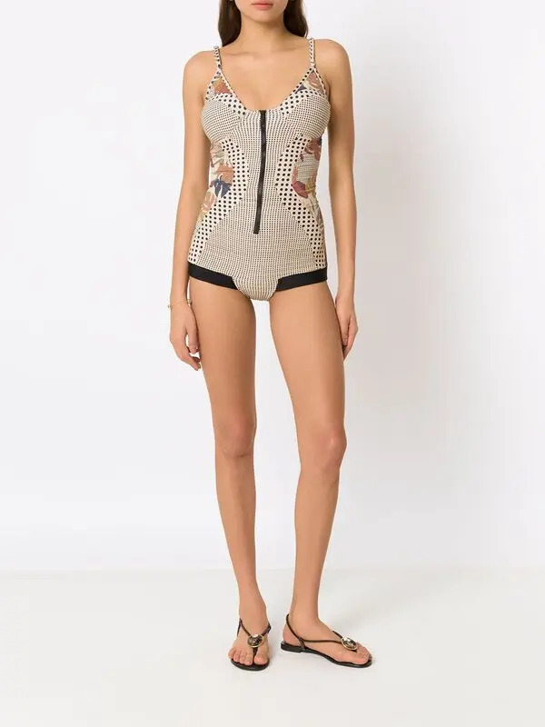 AMIR SLAMA Panelled One Piece Swimsuit
