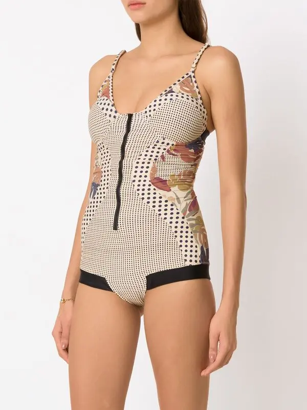 AMIR SLAMA Panelled One Piece Swimsuit