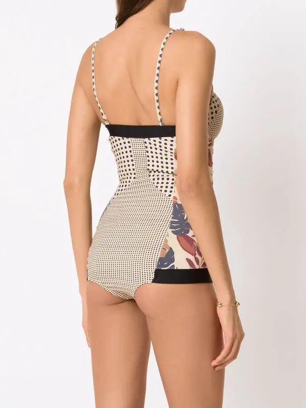 AMIR SLAMA Panelled One Piece Swimsuit