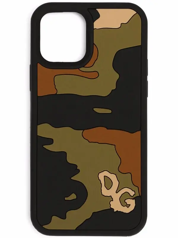 Dolce & Gabbana Camouflage-print Iphone 12 Pro Case - Black