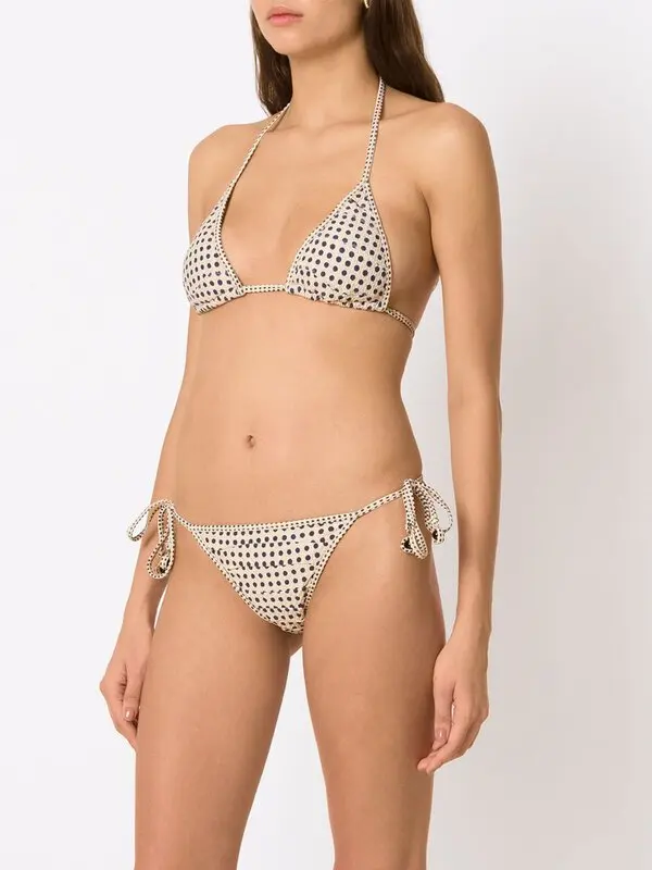 AMIR SLAMA Polka-dot Print Bikini