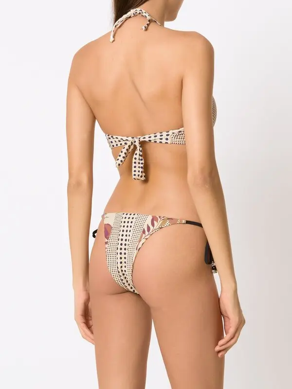 AMIR SLAMA Polka-dot Print Bikini