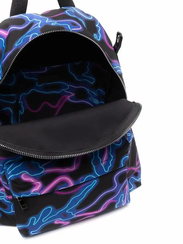 Valentino Garavani Camou Neon-print Backpack