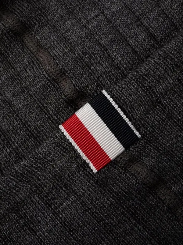 Thom Browne 4-bar Stripe Merino Tights - Grey