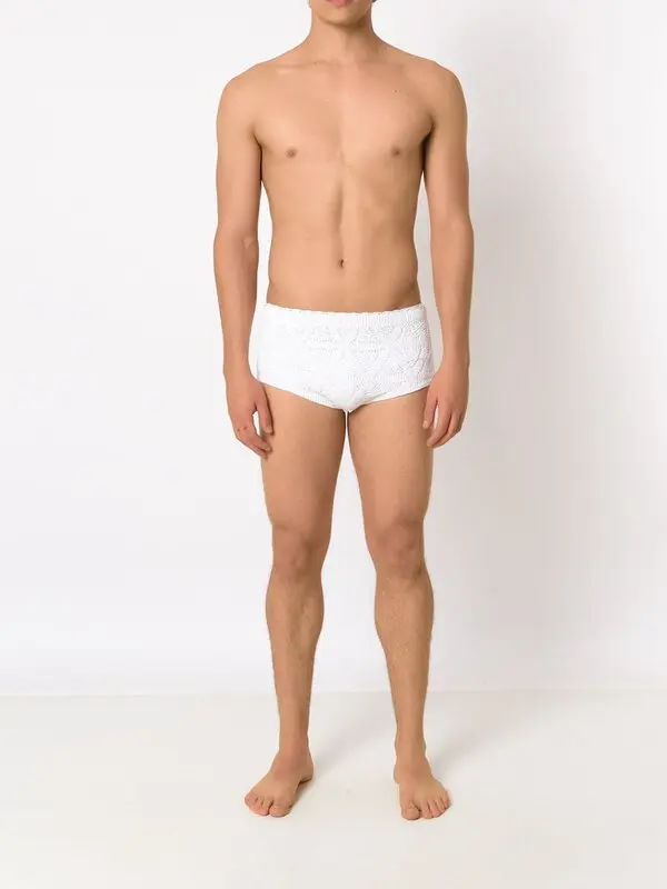 AMIR SLAMA Crochet Swim Briefs