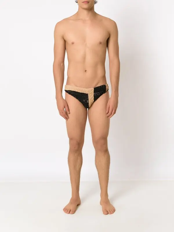 AMIR SLAMA Crochet Swim Briefs