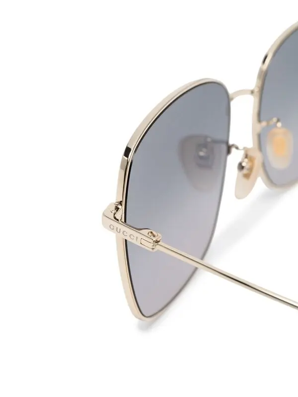 Gucci Logo-pendant Square-frame Sunglasses