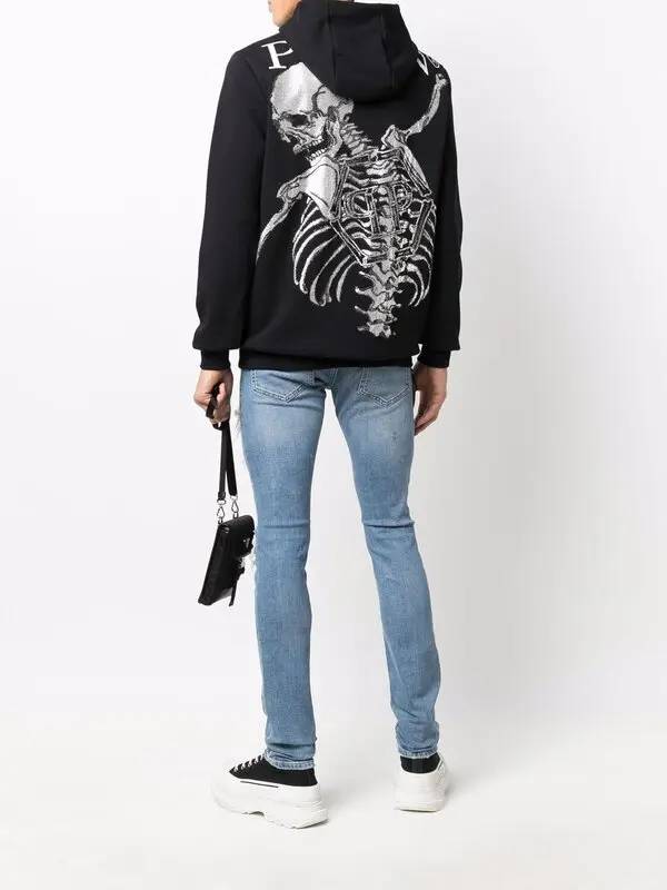 Philipp Plein Skeleton-print Pullover Hoodie
