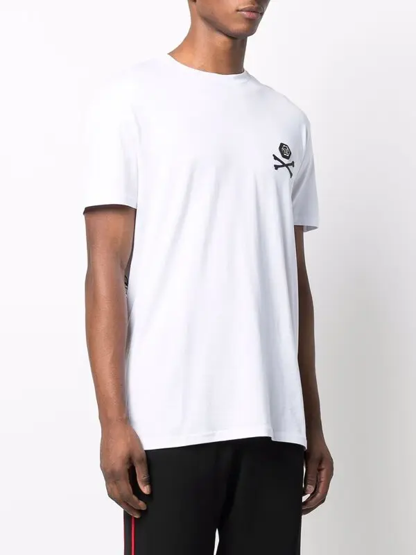 Philipp Plein Skeleton Print T-shirt - White