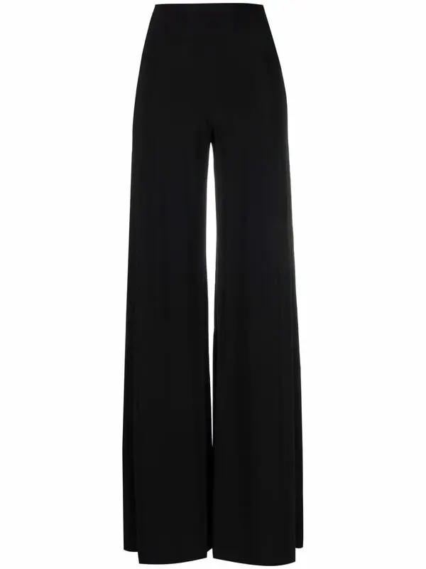 Norma Kamali High-waisted Wide-leg Trousers