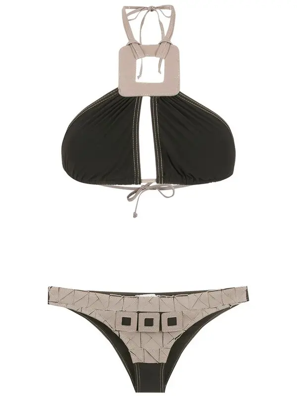 AMIR SLAMA Geometric-embellished Bikini