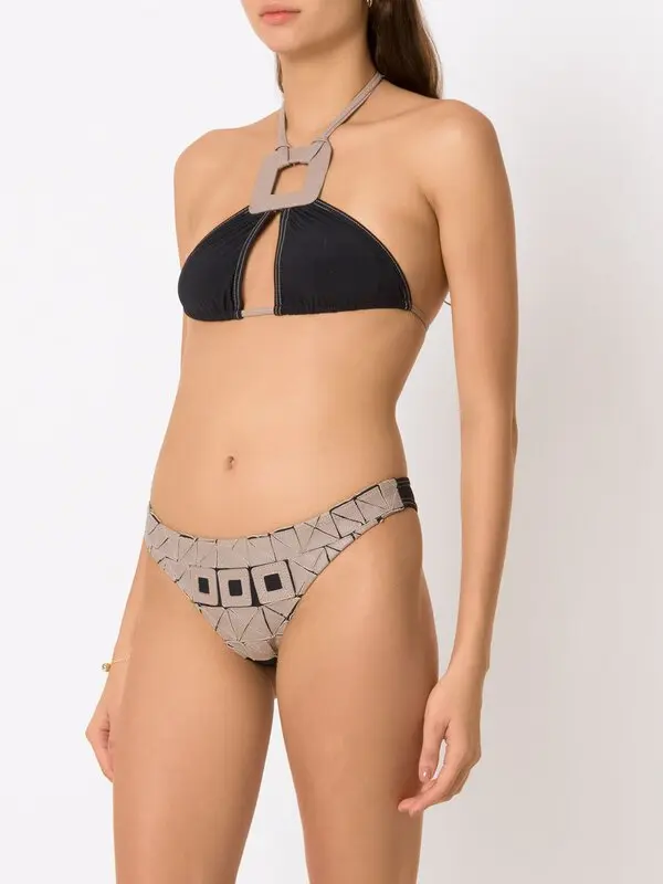 AMIR SLAMA Geometric-embellished Bikini