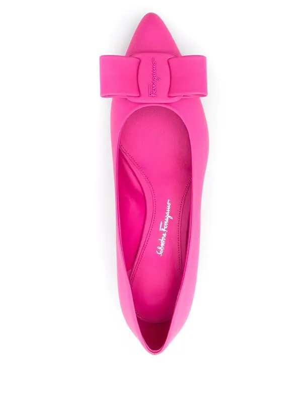 FERRAGAMO Viva Bow-detail Ballerina Shoes