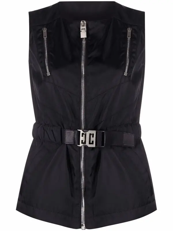 Givenchy 4g Motif Belted-waist Vest Jacket