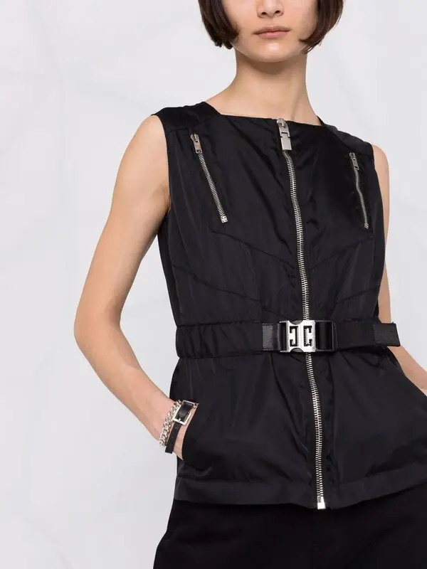 Givenchy 4g Motif Belted-waist Vest Jacket