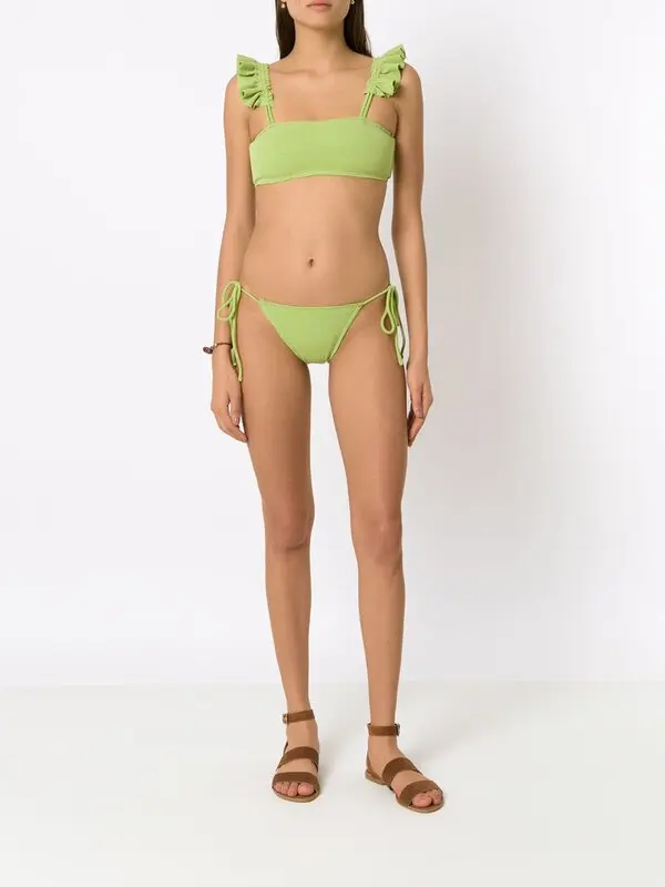 CLUBE BOSSA Ruffle-trimmed Bikini Bottom