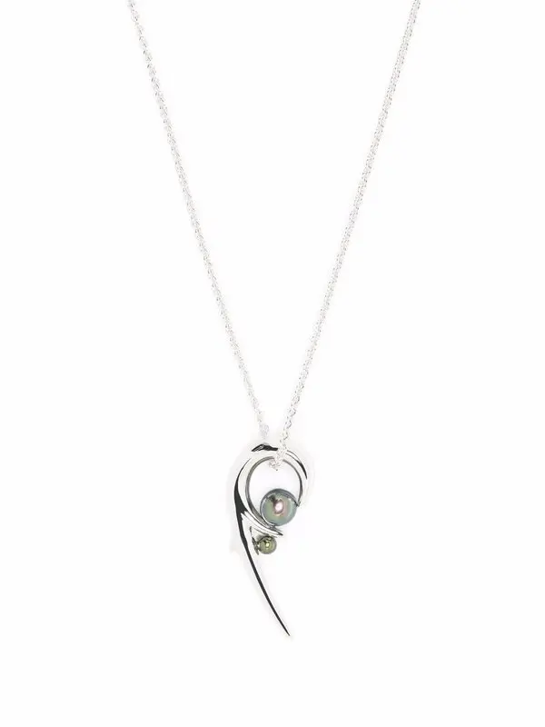 SHAUN LEANE Hook Pearl Pendant Necklace