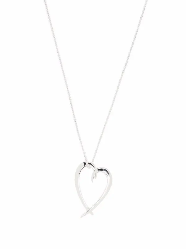 SHAUN LEANE Hooked Heart Pendant Necklace - Silver