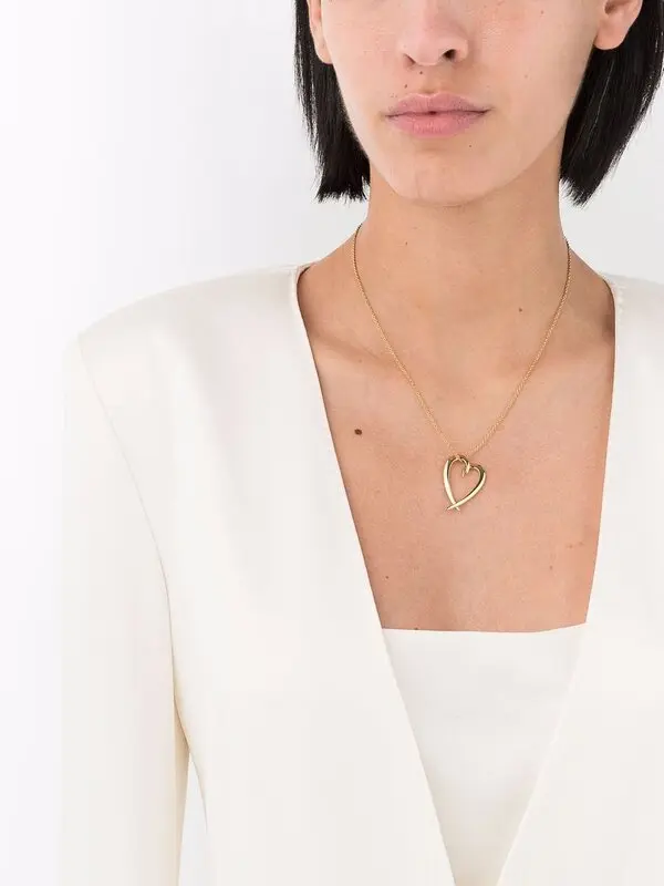 SHAUN LEANE Hook Heart Pendant Necklace - Gold