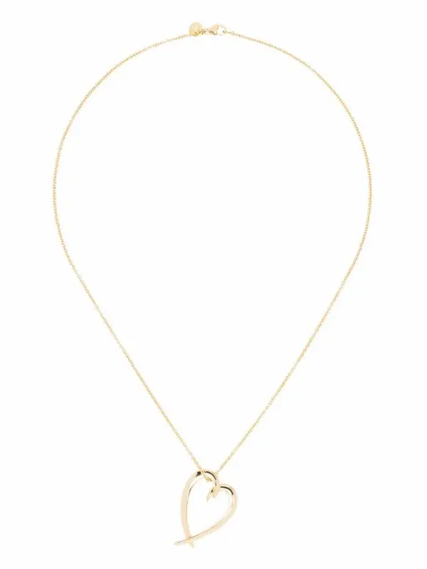 SHAUN LEANE Hook Heart Pendant Necklace - Gold