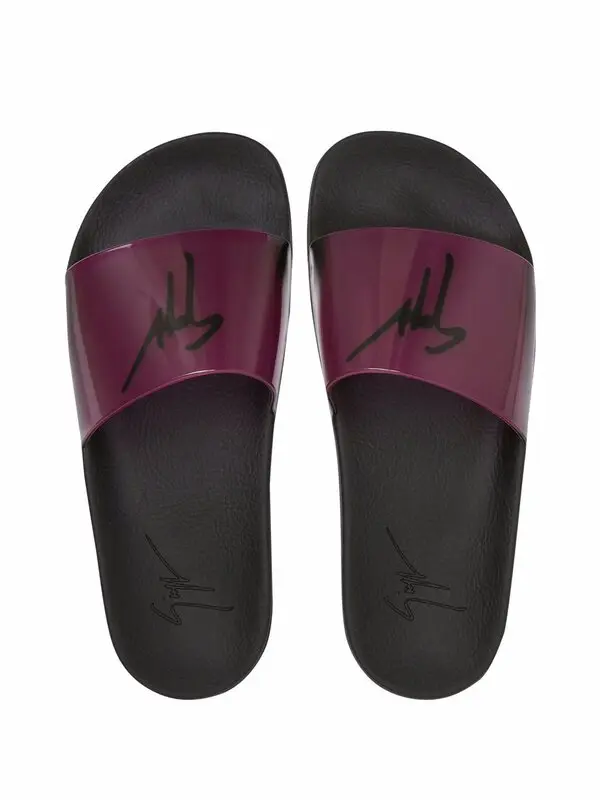 GIUSEPPE ZANOTTI Brett Signature Slides - Pink