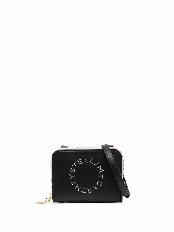 Stella McCartney Stella Logo Strap Wallet - Black