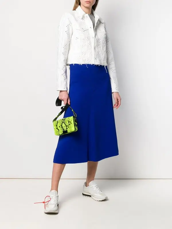 Off-White Broderie Anglaise Denim Jacket