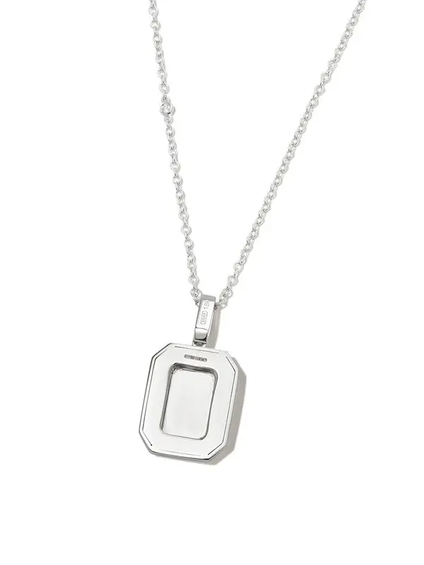 Shay 18k White Gold X-initial Diamond Pendant Necklace