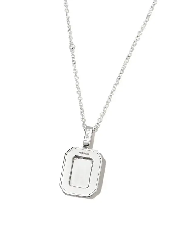 Shay 18k White Gold Diamond A-initial Necklace