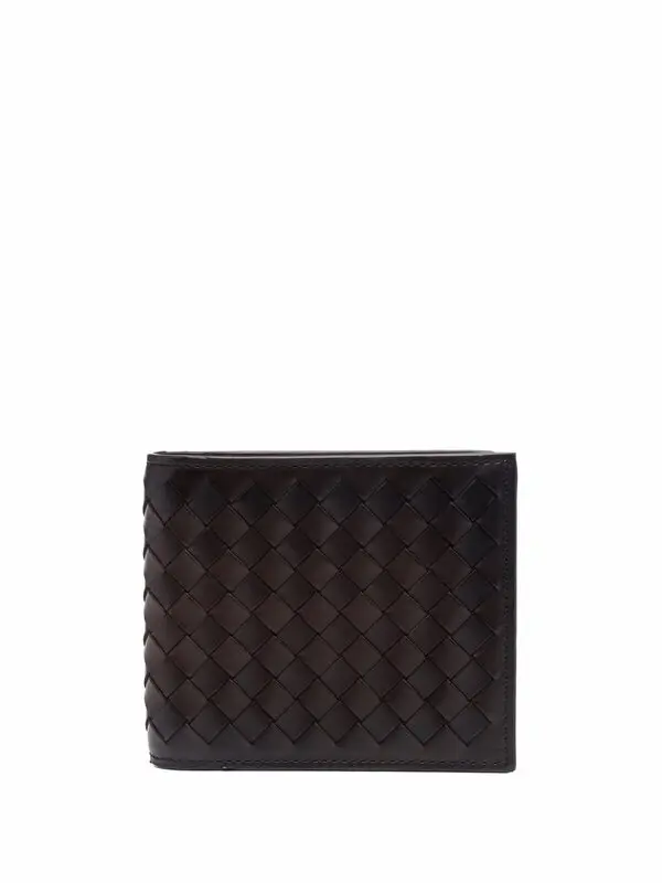 Officine Creative Boudin Woven Bi-fold Wallet - Brown