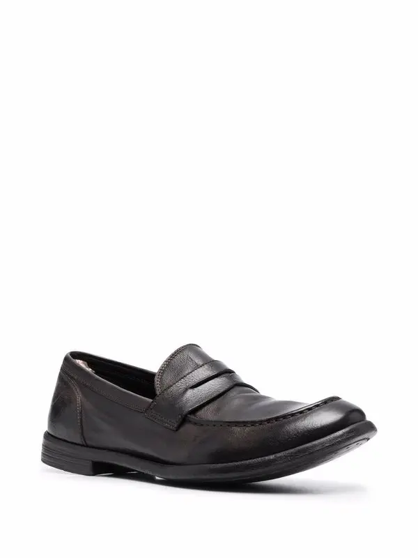 Officine Creative Worn-effect Loafers - Brown