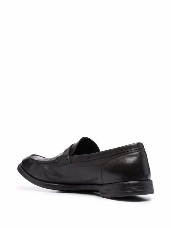 Officine Creative Worn-effect Loafers - Brown